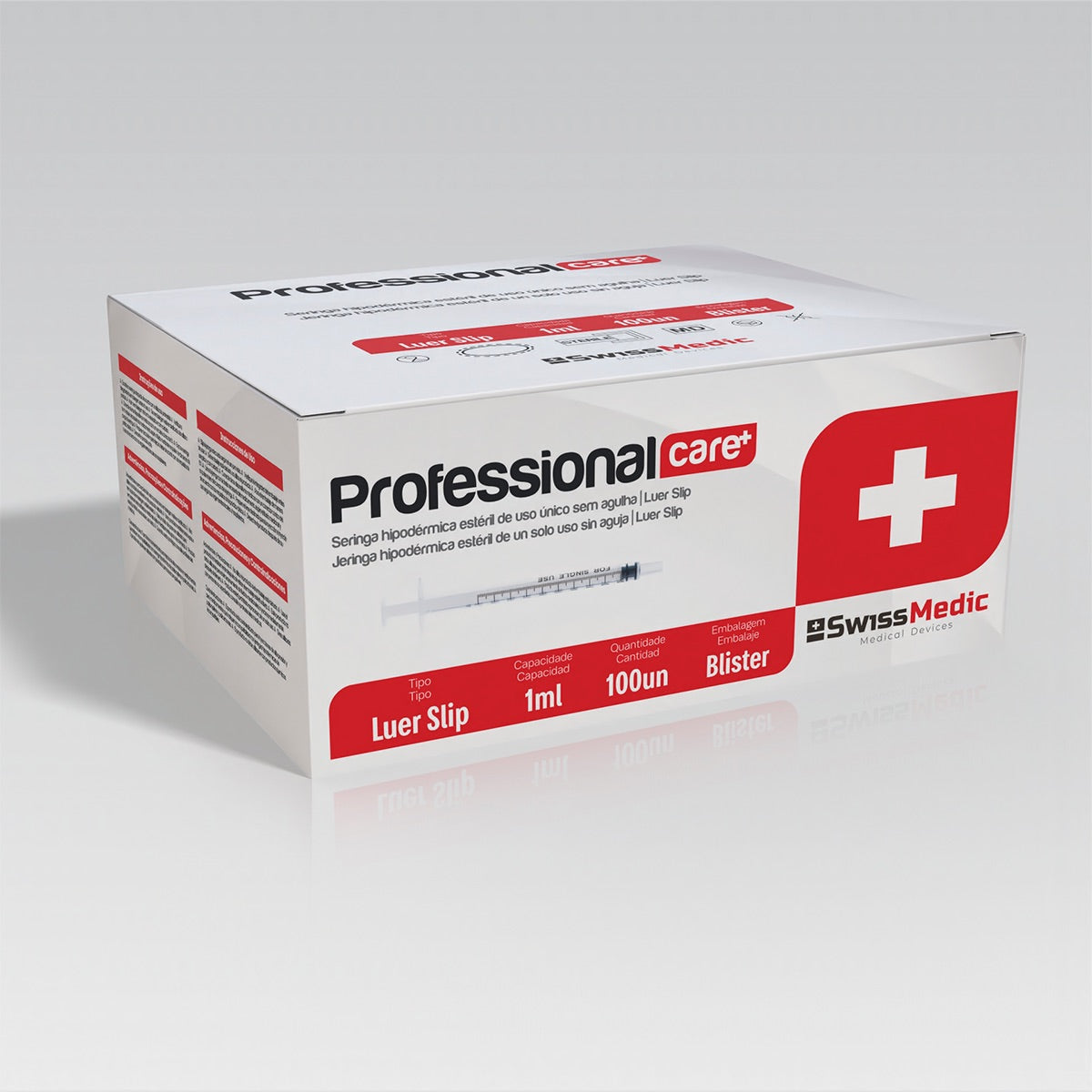 Seringas Hipodérmicas Luer Slip 1ml – SwissMedic | Agulhas e Seringas